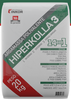 Argamassa Hiperkolla 3 Argamassa Polivalente 20kg - Hortopisos